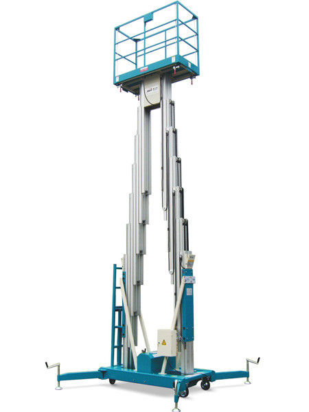 10 Meters Height Aerial Work Platform Hydraulic Vertical Lift 2 Masts ...