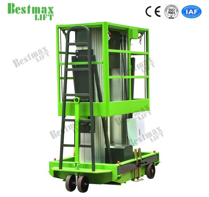 6m Platform Height Mobile Vertical Lifting Platform With Double Mast