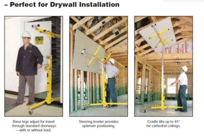 Portable Manual Material Lift 5 Meters Load Platform With 200Kg Rated Load