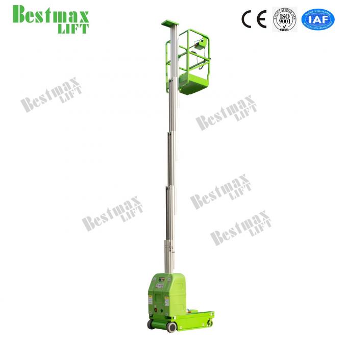 8m Working Height Vertical Lifting Platform , Single Mast Aerial Work ...